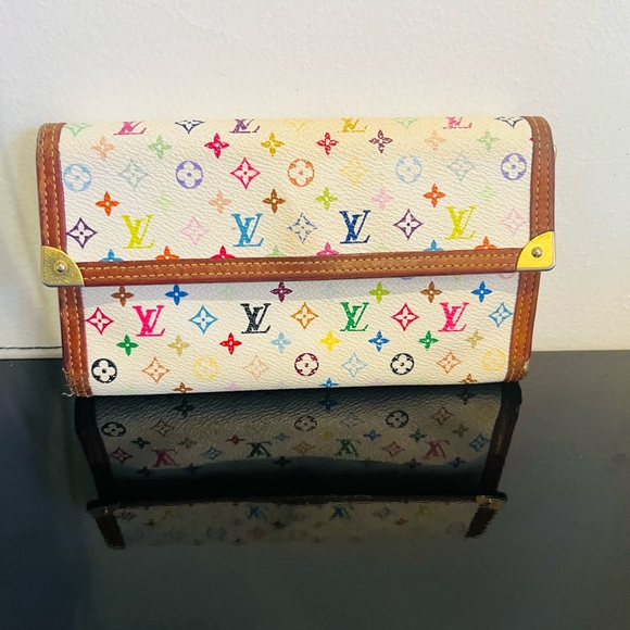 Louis Vuitton | Bags | Louis Vuitton Multicolor Monogram Wallet ...